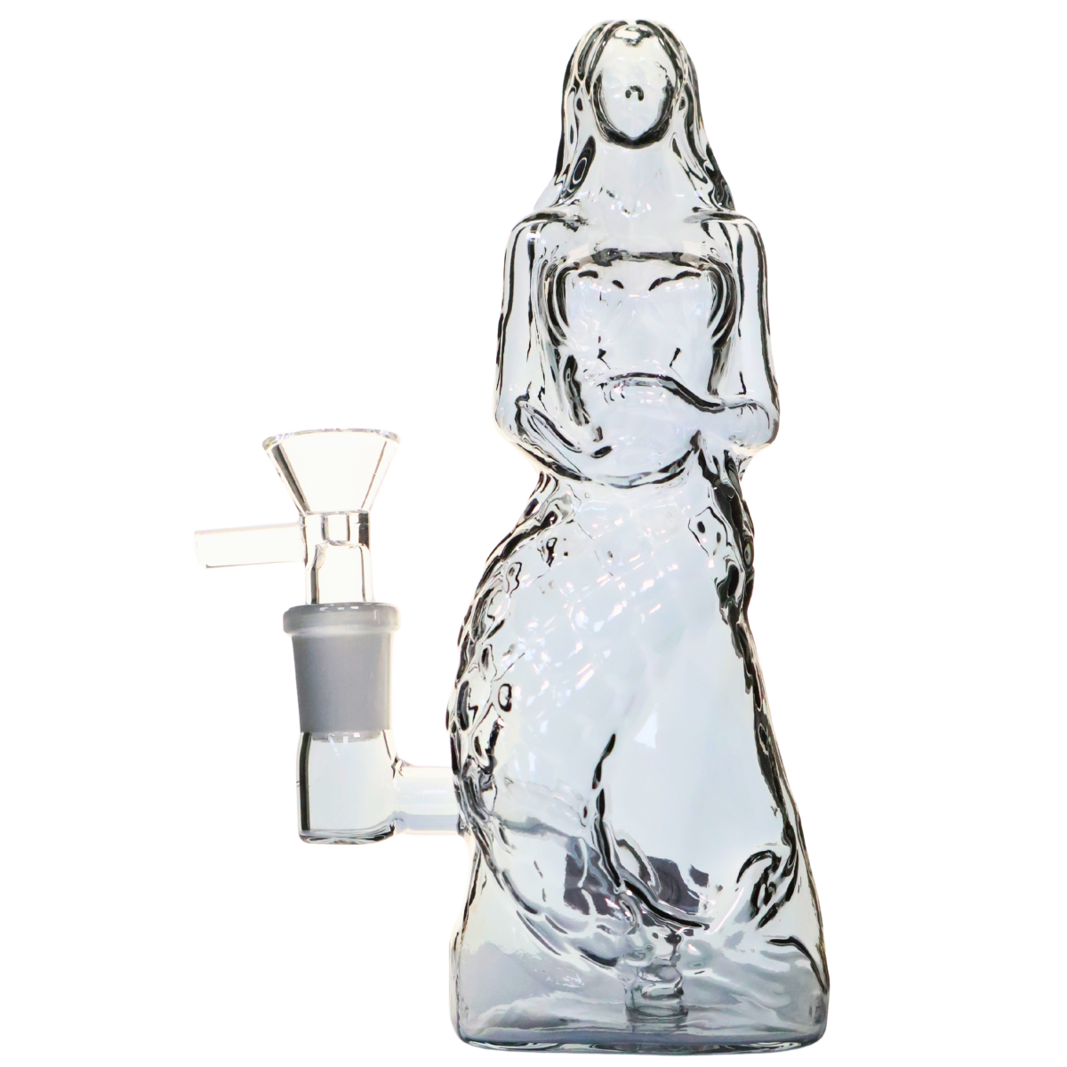 7" TOBACCO GLASS WATER PIPE MERMAID DESIGN 155 GM